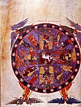 Vision of the Lamb. MS#644, fol. 87, Morgan Beatus.